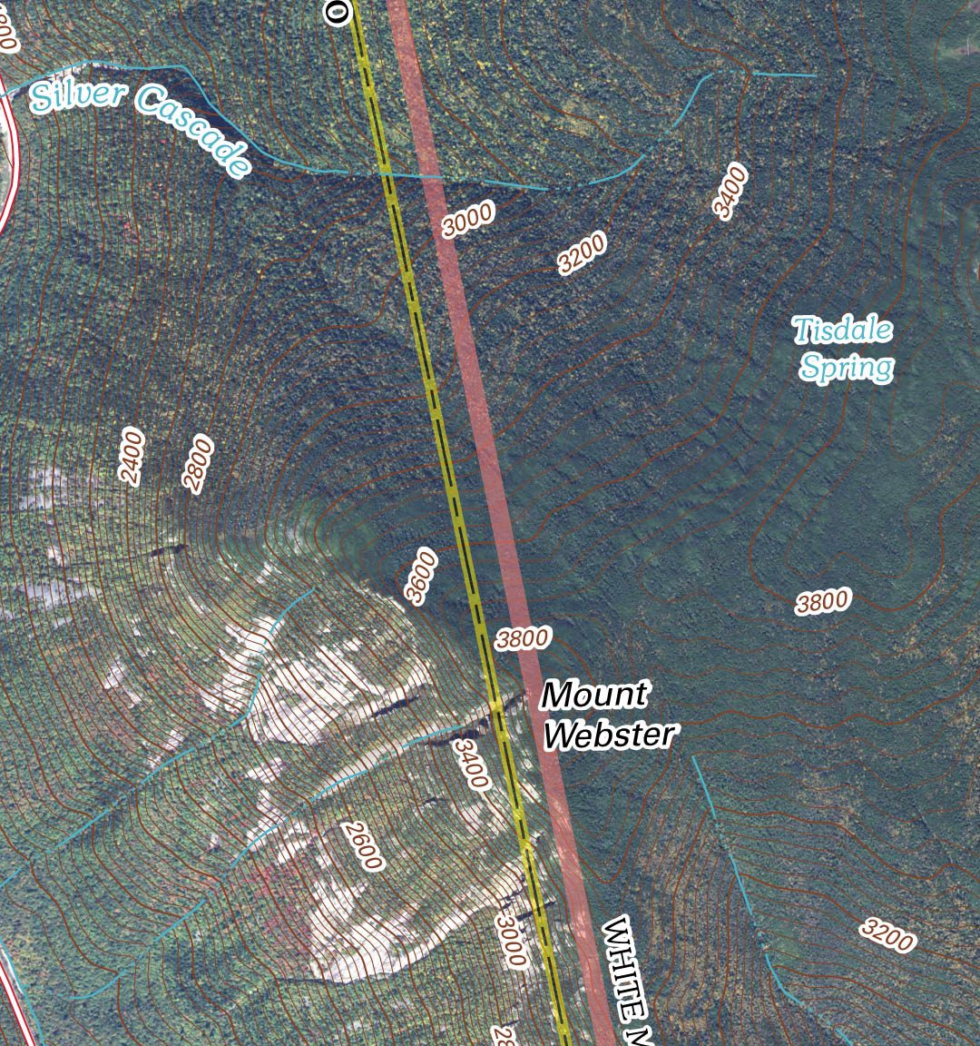 New Hampshire - Crawford Notch - White Mountain National Forest Map by ...