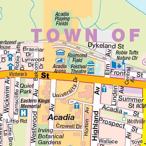 Wolfville, NS Map by Mapmobility Corp. | Avenza Maps