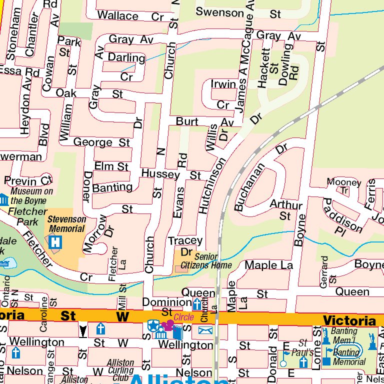 Alliston, ON Map by Mapmobility Corp. | Avenza Maps