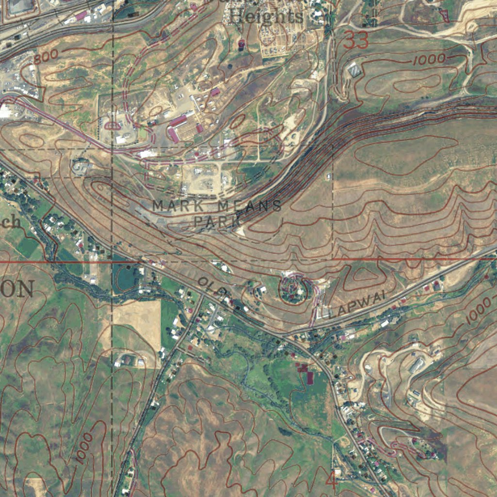 ID-Lewiston Orchards North: GeoChange 1955-2011 Map by Western Michigan ...