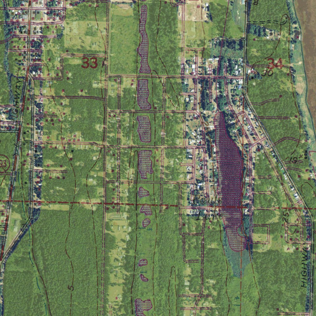 WA-Ocean Park: GeoChange 1943-2011 Map by Western Michigan University ...