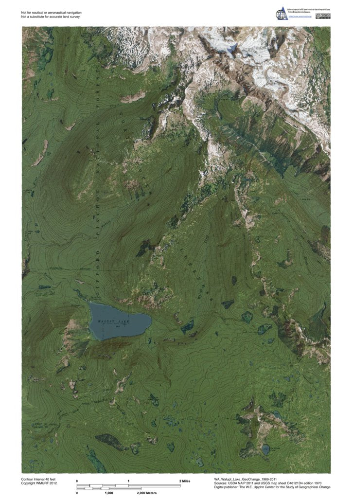 WA-Walupt Lake: GeoChange 1969-2011 Map by Western Michigan University ...