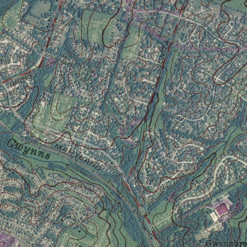 MD-Reisterstown: GeoChange 1943-2011 Map by Western Michigan University ...