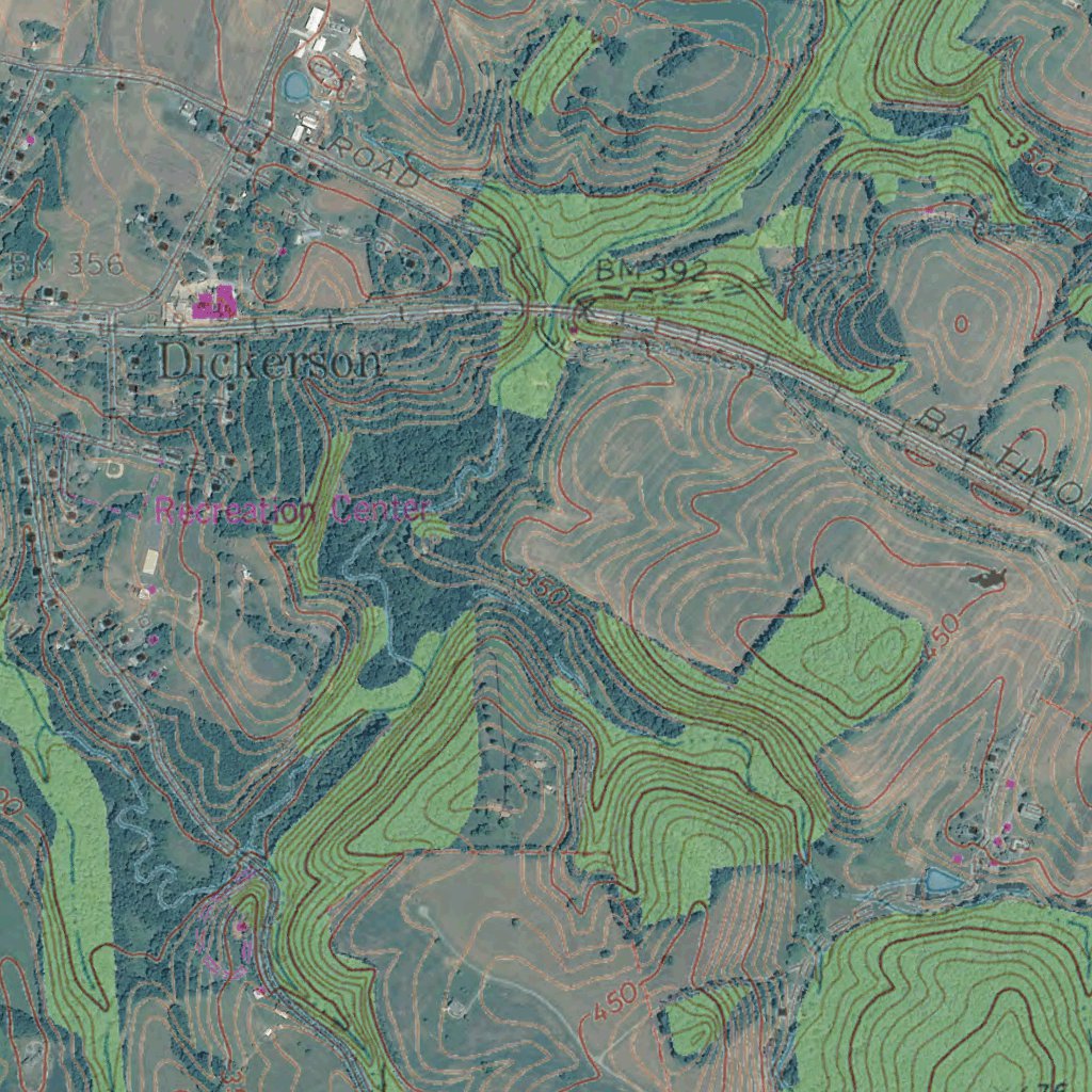MD-VA-Poolesville: GeoChange 1969-2012 Map by Western Michigan ...