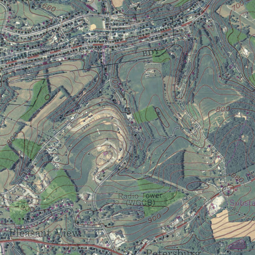 PA-Red Lion: GeoChange 1952-2010 Map by Western Michigan University ...