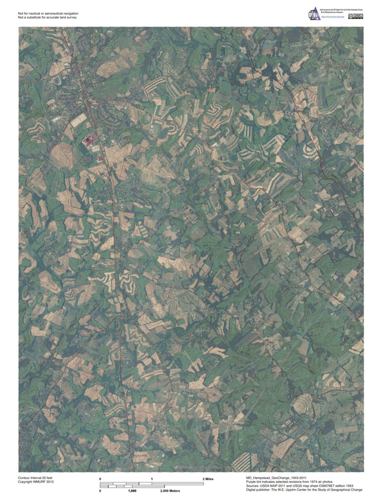 MD-Hampstead: GeoChange 1943-2011 Map by Western Michigan University ...