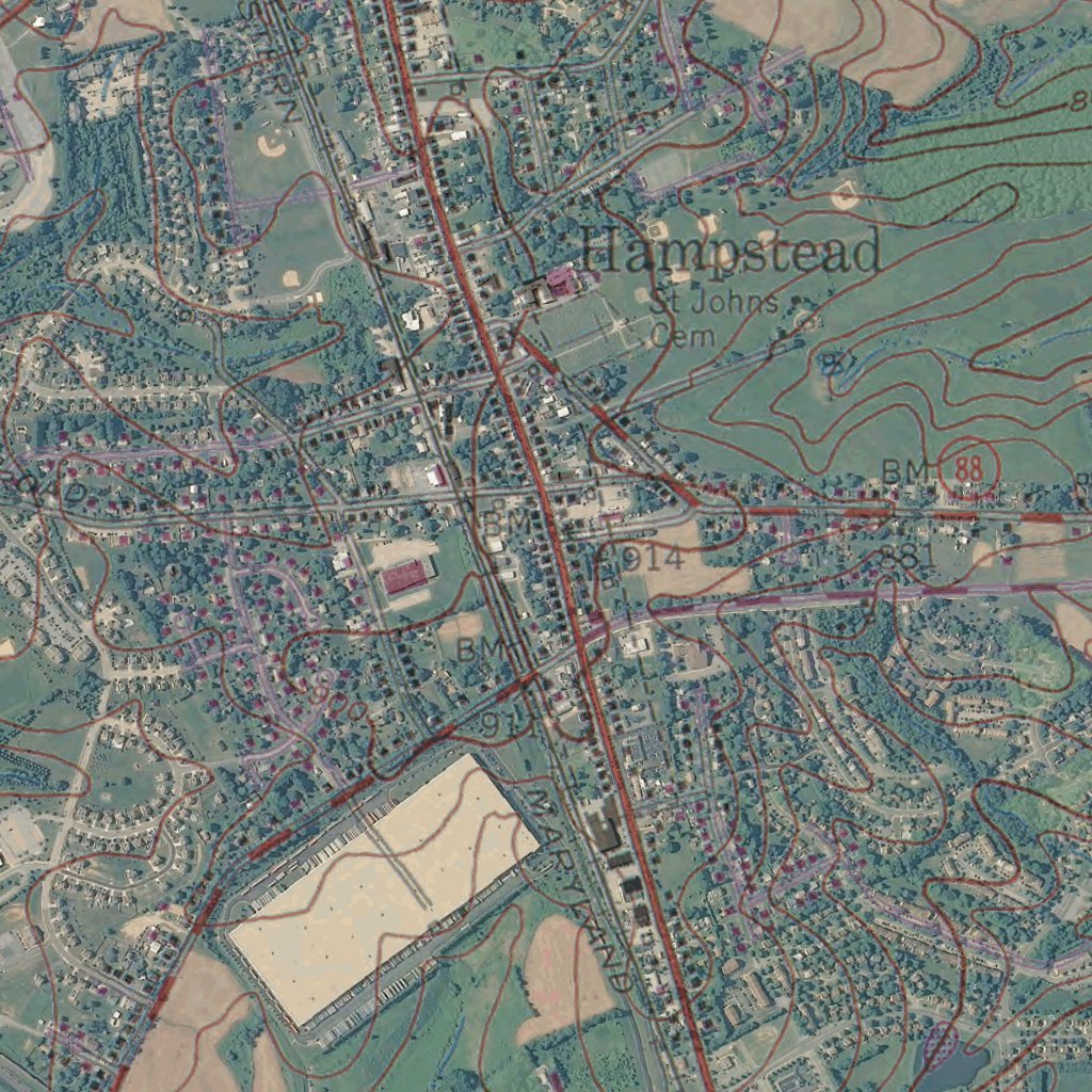 MD-Hampstead: GeoChange 1943-2011 Map by Western Michigan University ...
