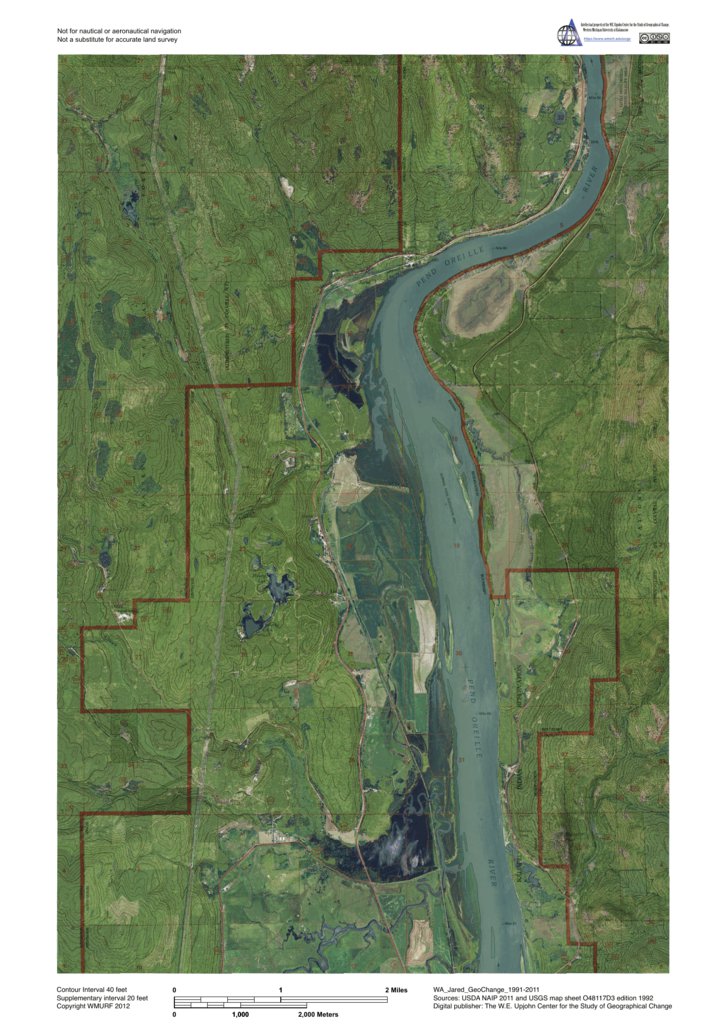 WA-Jared: GeoChange 1991-2011 Map by Western Michigan University ...