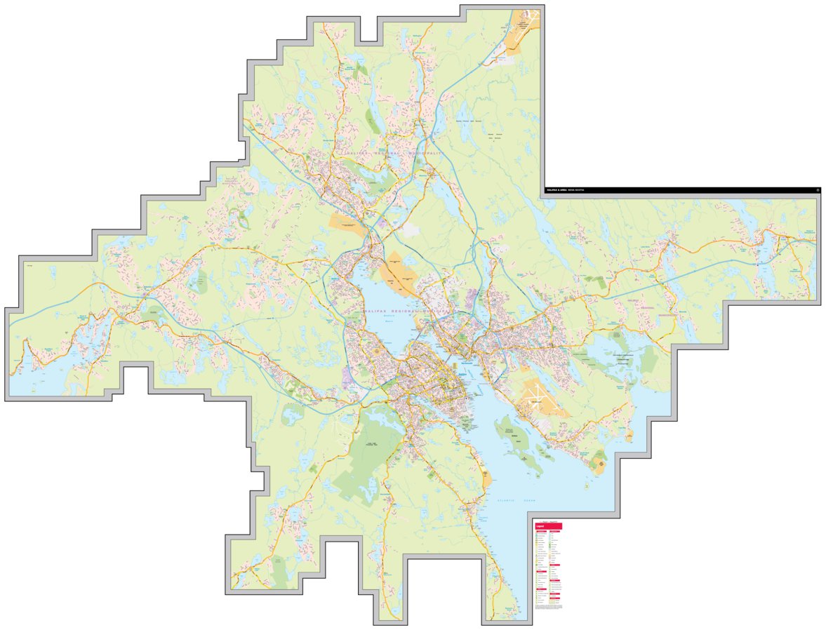 Halifax and Area, NS Map by Mapmobility Corp. | Avenza Maps