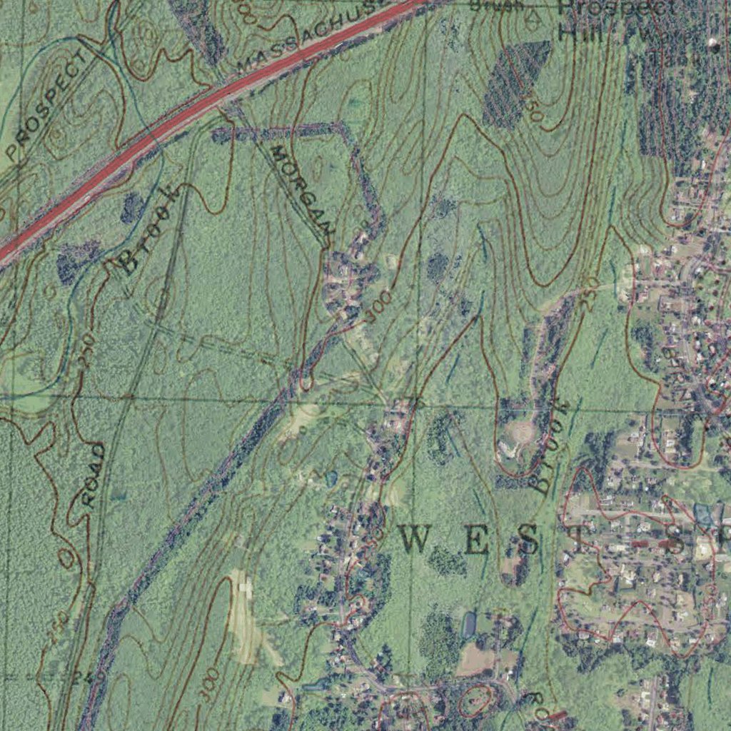 MA-Mount Tom: GeoChange 1971-2012 Map by Western Michigan University ...