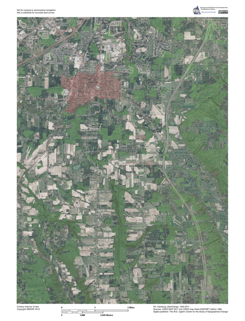 NY-Hamburg: GeoChange 1942-2011 Map by Western Michigan University ...
