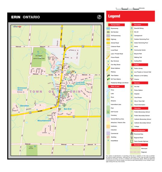 Erin, ON Map by Mapmobility Corp. | Avenza Maps
