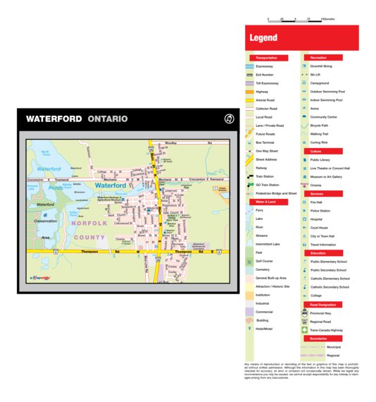 Waterford, ON Map by Mapmobility Corp. | Avenza Maps