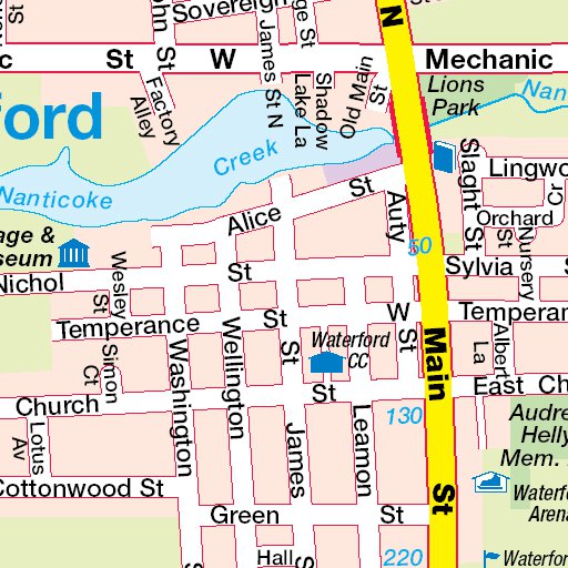 Waterford, ON Map by Mapmobility Corp. | Avenza Maps