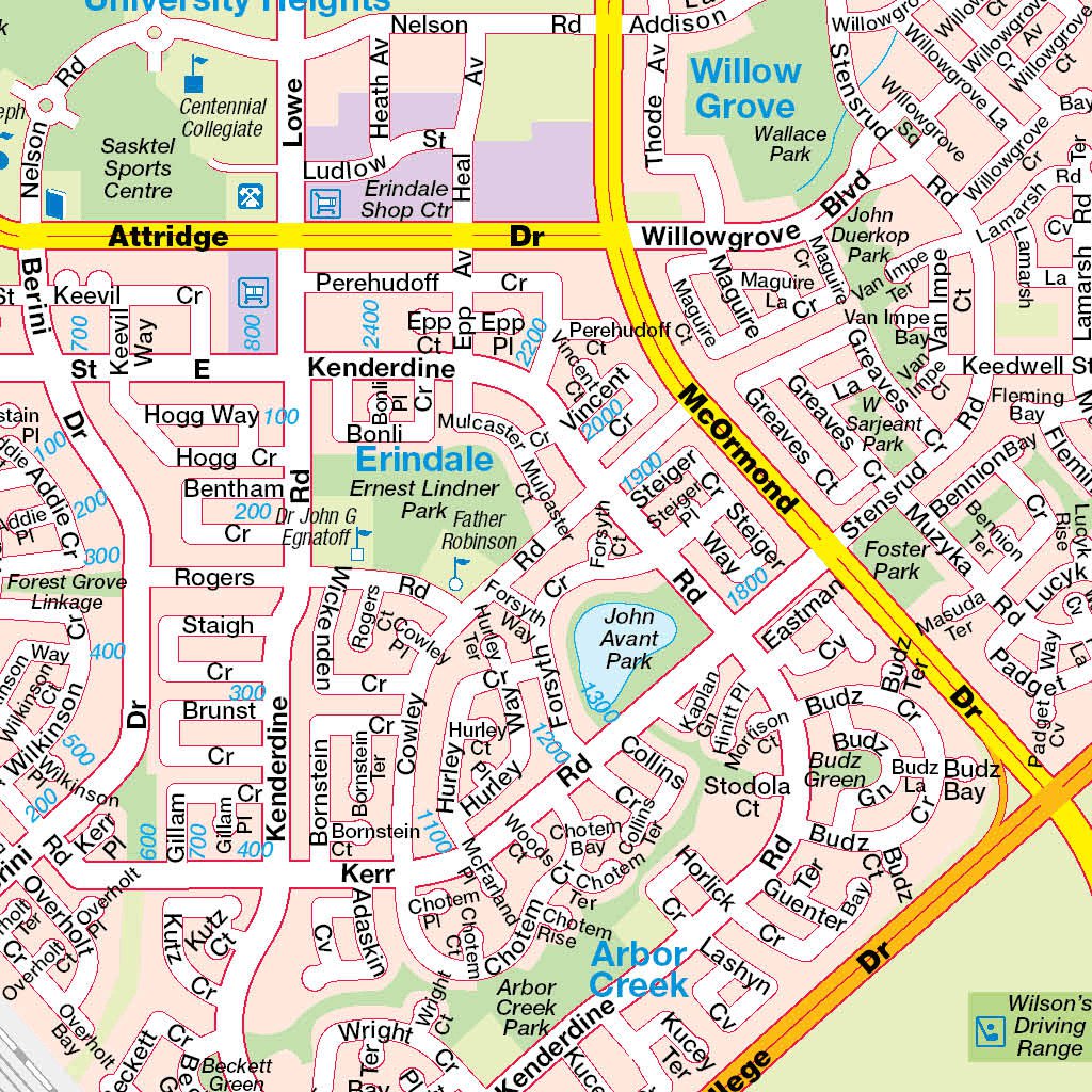 Saskatoon, SK Map by Mapmobility Corp. | Avenza Maps