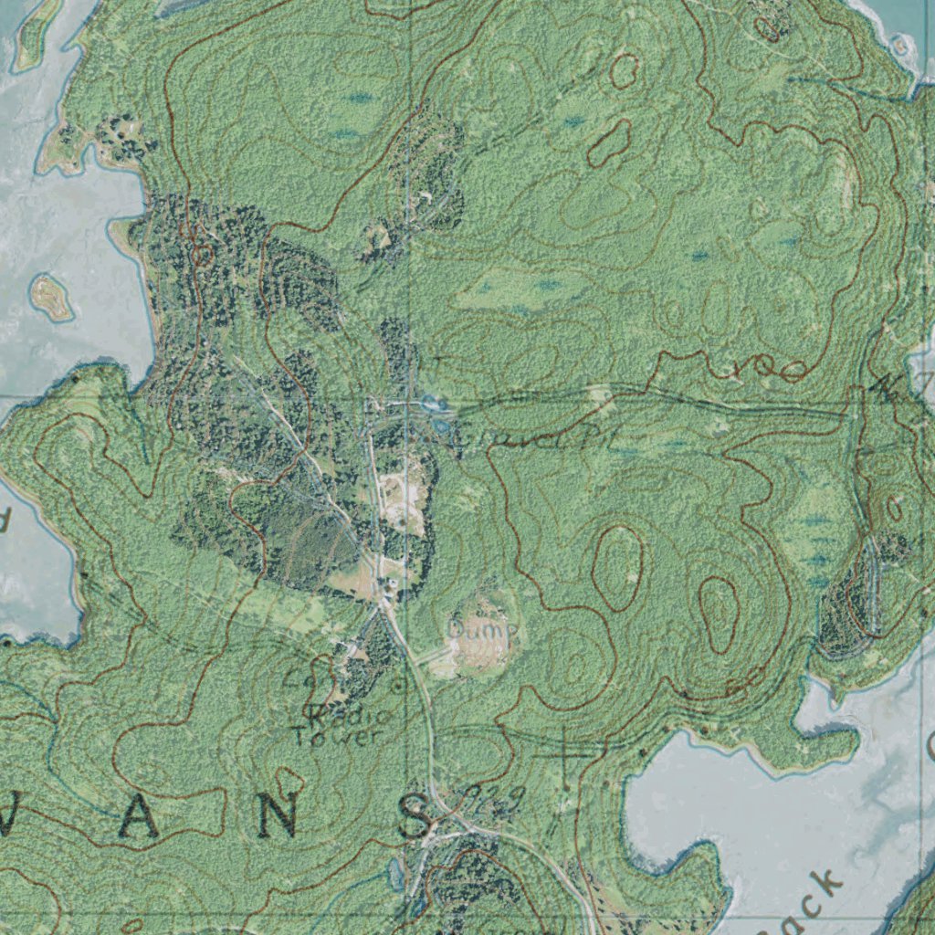 ME-Swan Island: GeoChange 1976-2011 Map by Western Michigan University ...