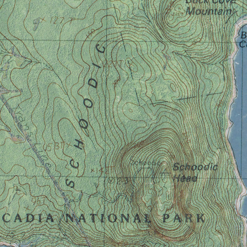 ME-Schoodic Head: GeoChange 1976-2011 Map by Western Michigan ...
