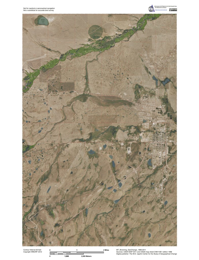 MT-Browning: GeoChange 1966-2011 Map by Western Michigan University ...