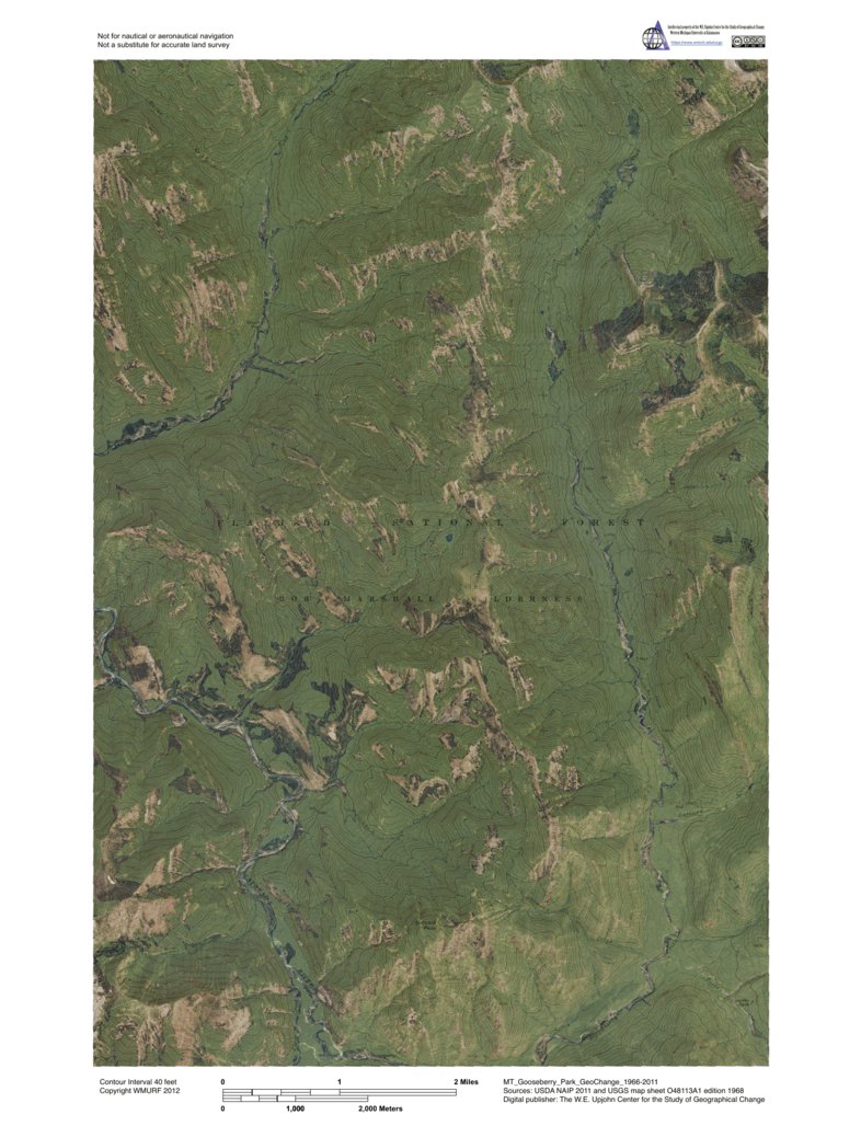 MT-Gooseberry Park: GeoChange 1966-2011 Map by Western Michigan ...