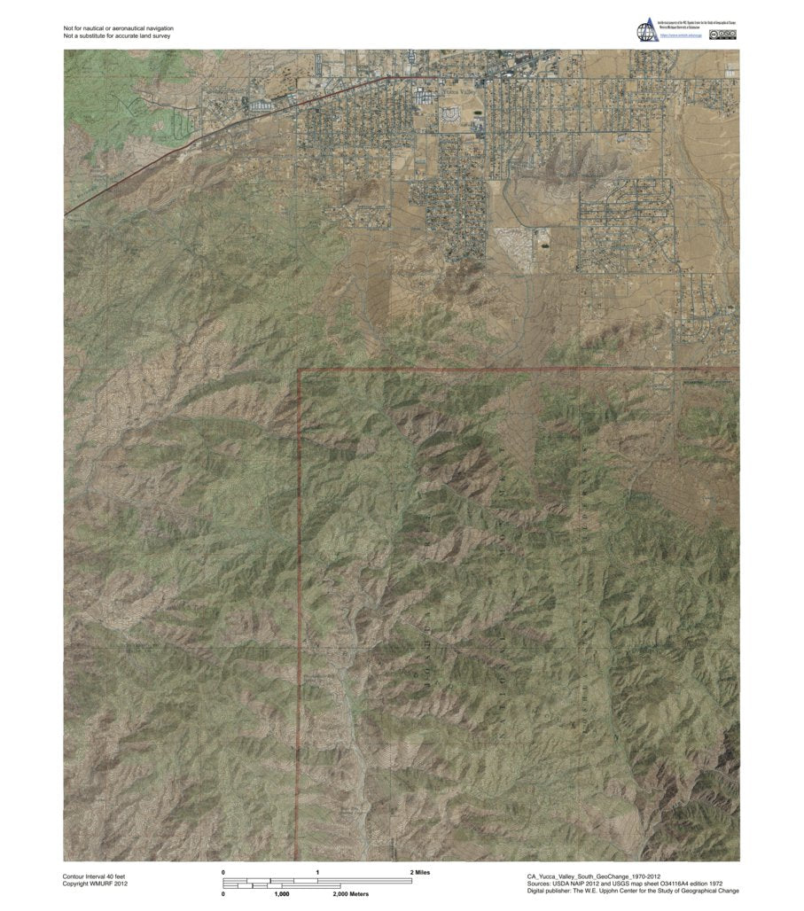 CA-Yucca Valley South: GeoChange 1970-2012 Map by Western Michigan ...