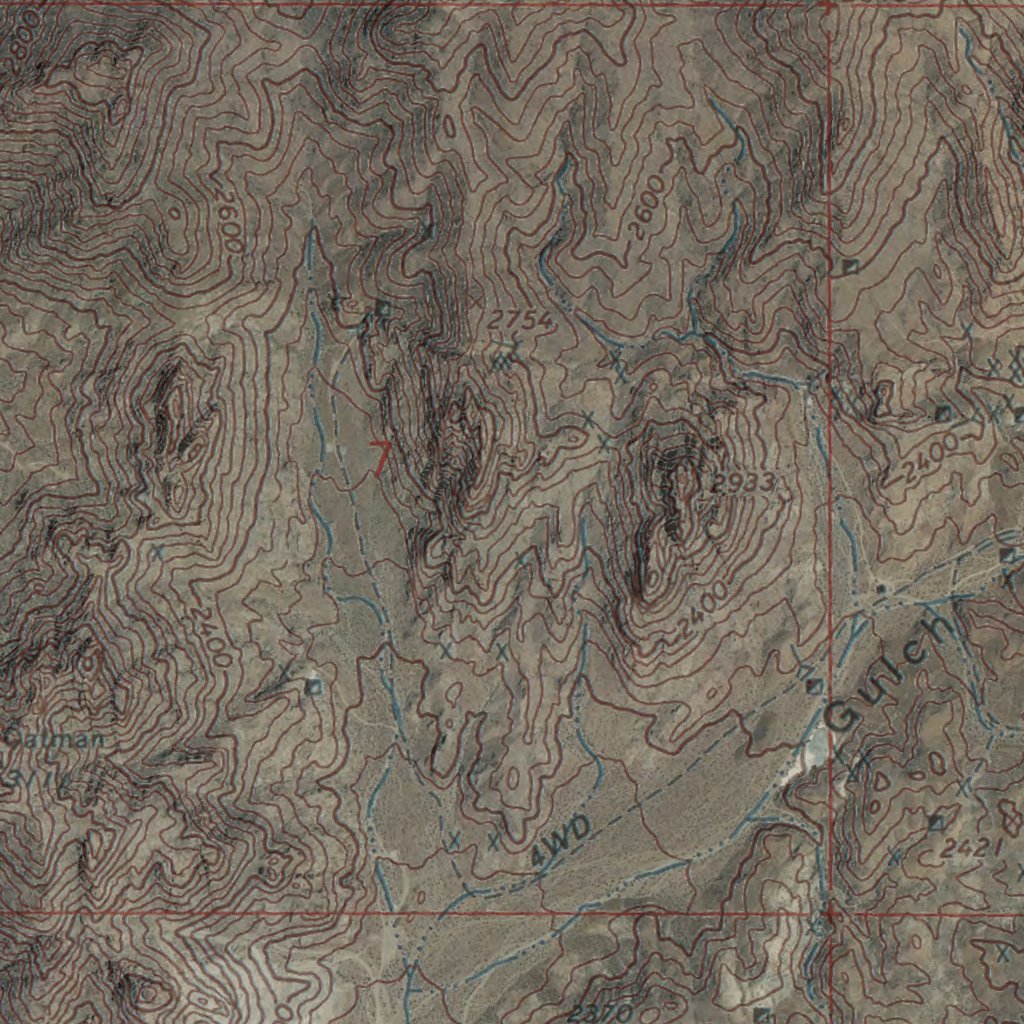 AZ-Oatman: GeoChange 1965-2010 Map by Western Michigan University ...