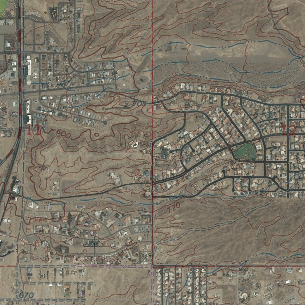 AZ-NV-Davis Dam SE: GeoChange 1969-2010 Map by Western Michigan ...