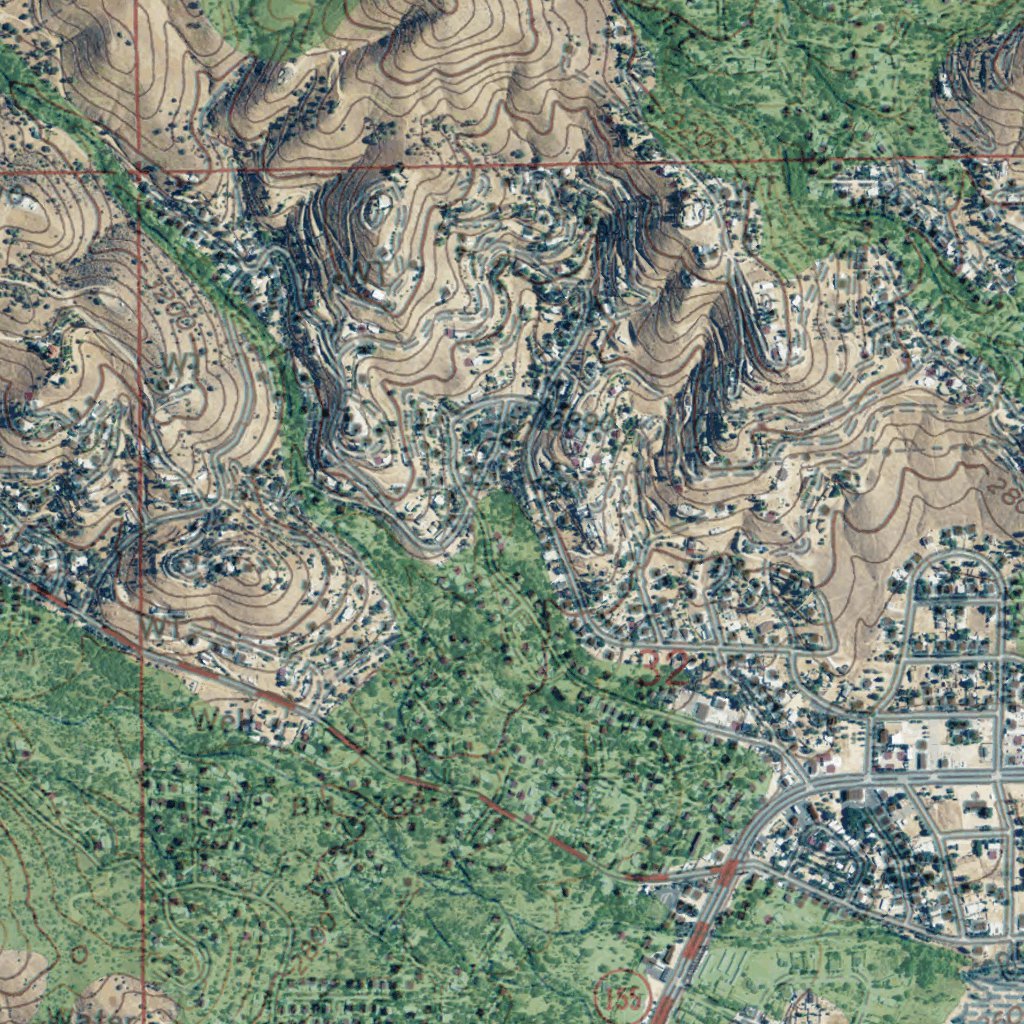 CA-Lake Isabella North: GeoChange 1970-2012 Map by Western Michigan ...