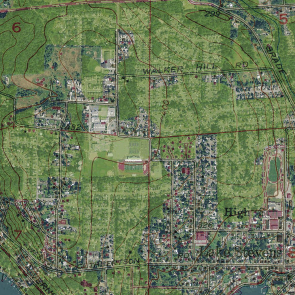 WA-Lake Stevens: GeoChange 1954-2011 Map by Western Michigan University ...