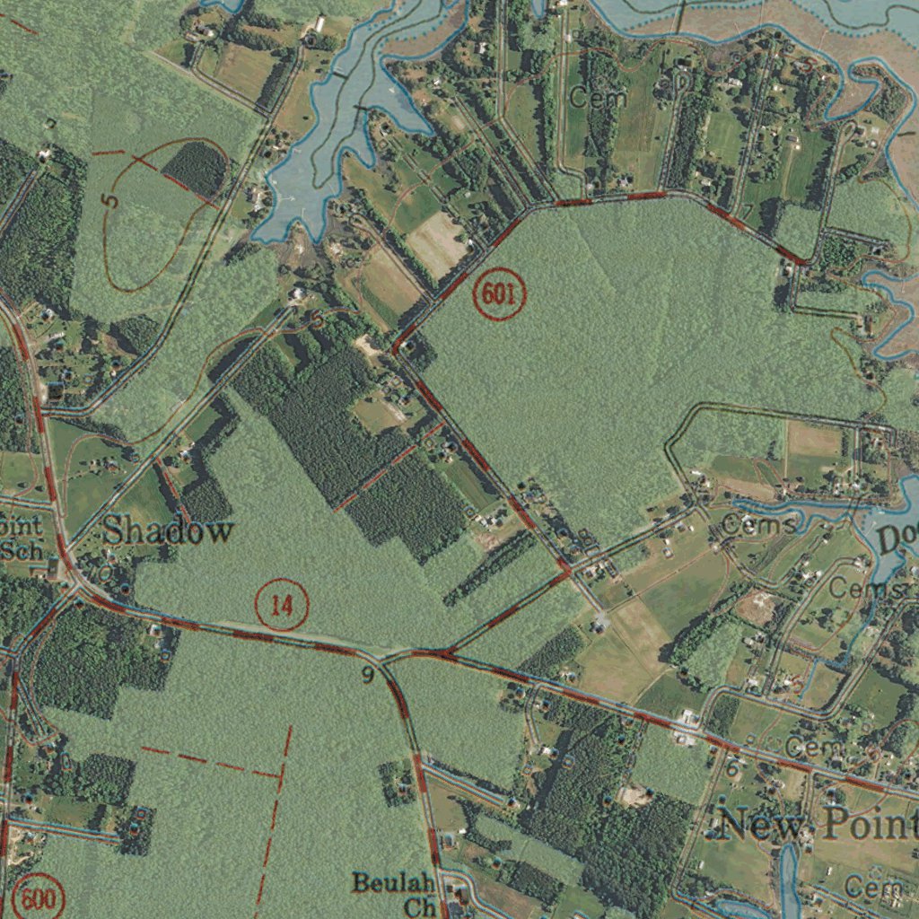 VA-New Point Confort West: GeoChange 1963-2012 Map by Western Michigan ...