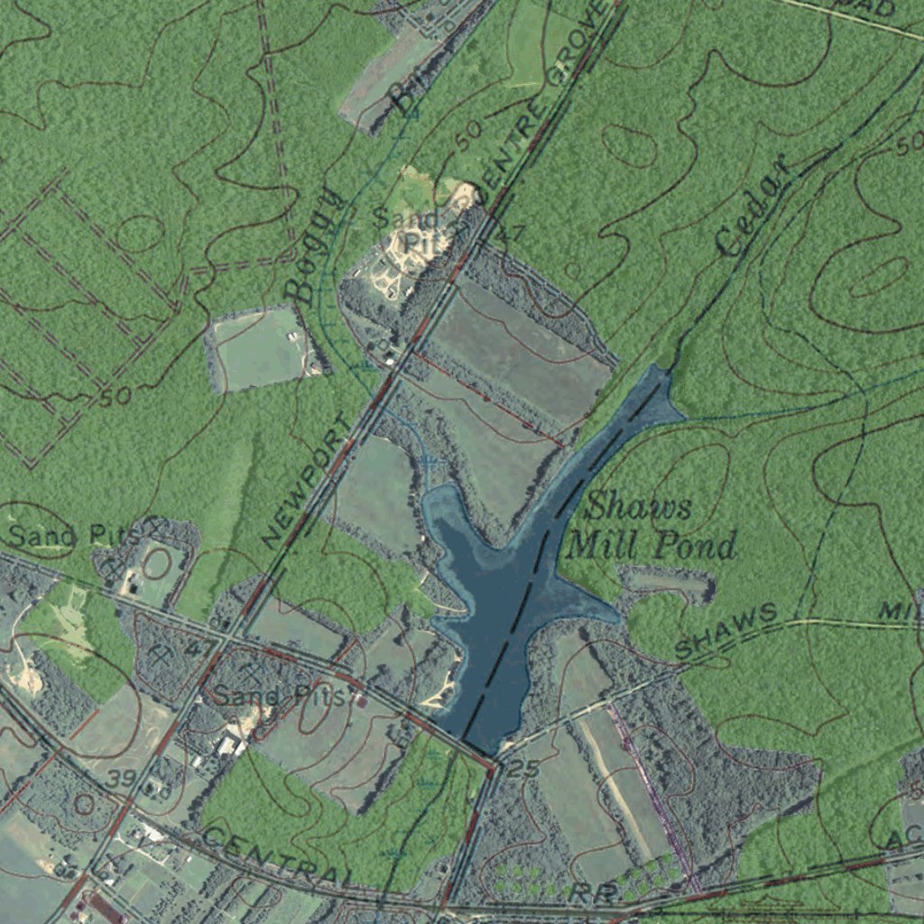 NJ-Cedarville: GeoChange 1951-2010-11 Map by Western Michigan ...