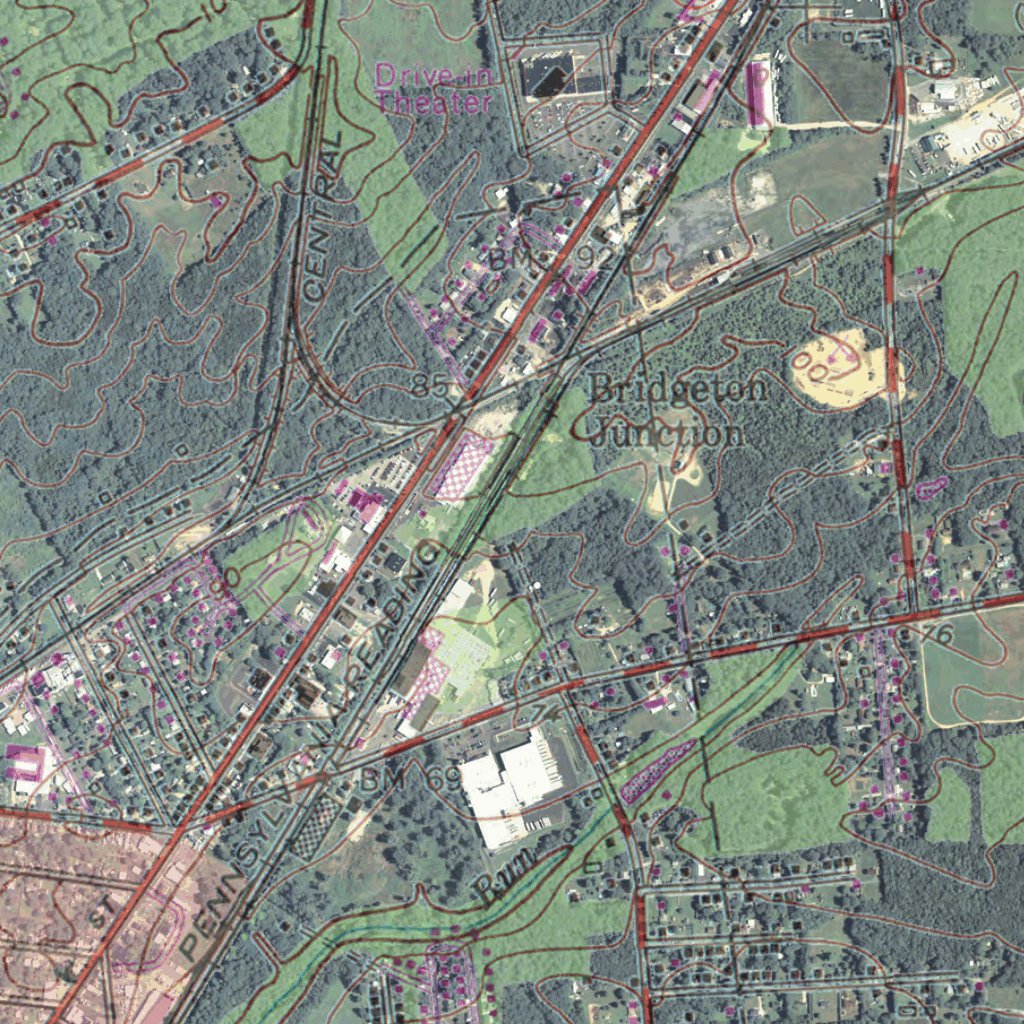 NJ-Bridgeton: GeoChange 1951-2010-11 Map by Western Michigan University ...