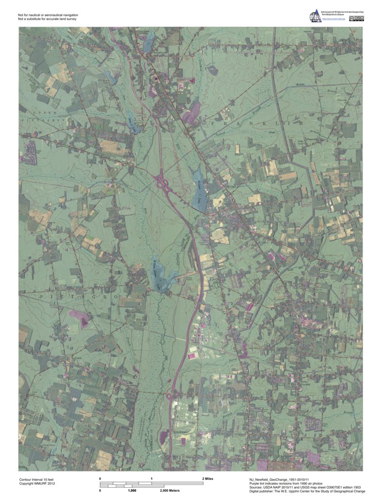 NJ-Newfield: GeoChange 1951-2010-11 Map by Western Michigan University ...