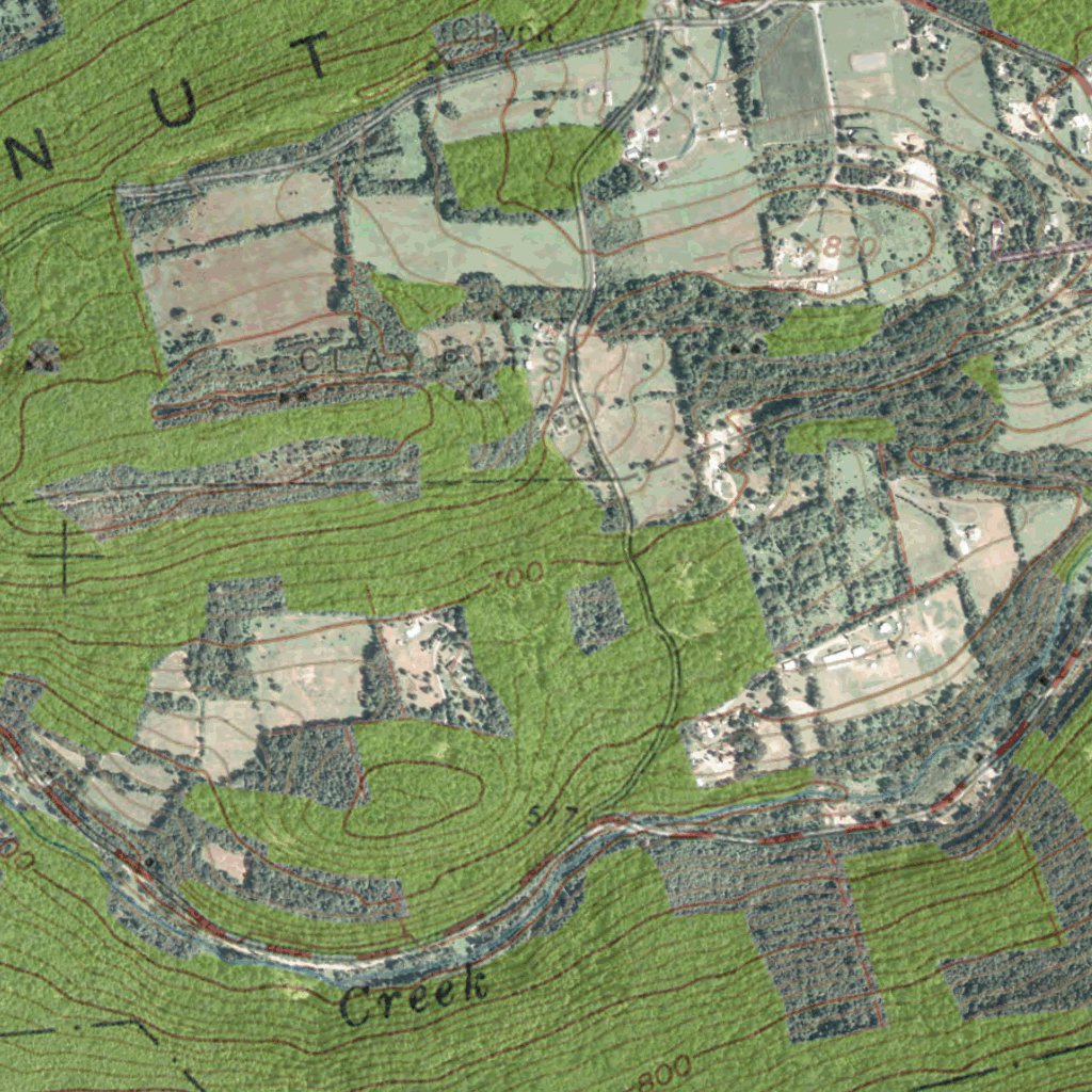 PA-Kunkletown: GeoChange 1951-52-2010 Map by Western Michigan ...