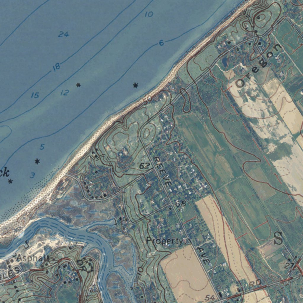 NY-Mattituck Hills: GeoChange 1954-2011 Map by Western Michigan ...