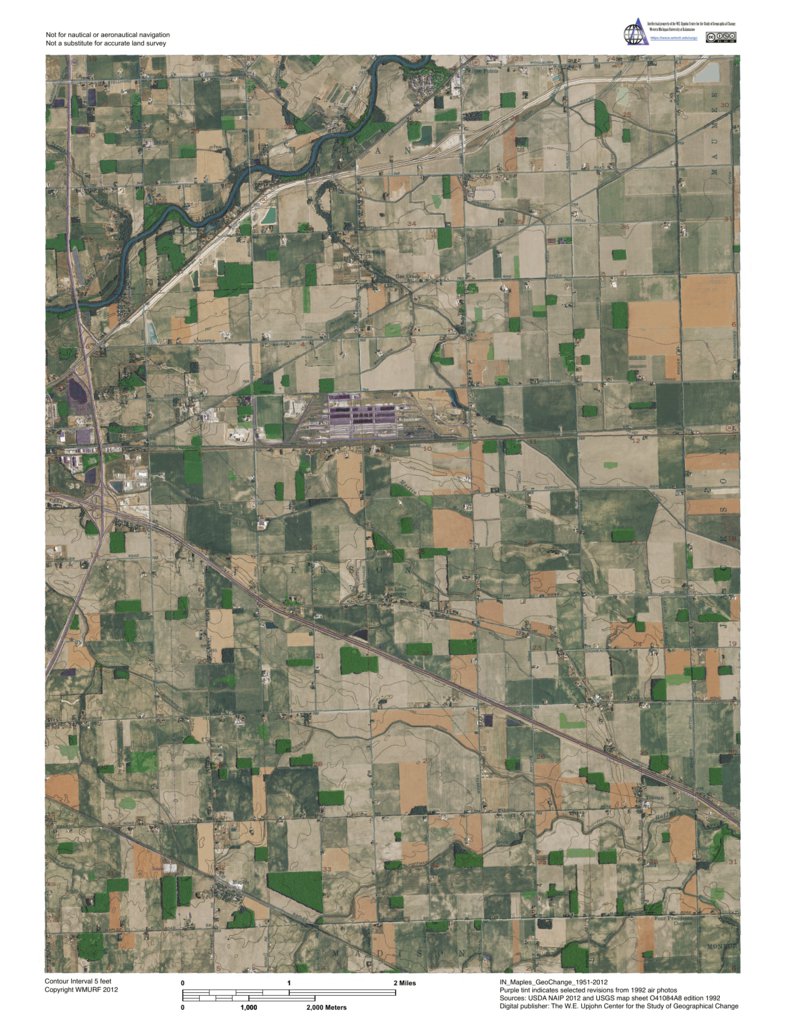 IN-Maples: GeoChange 1951-2012 Map by Western Michigan University ...