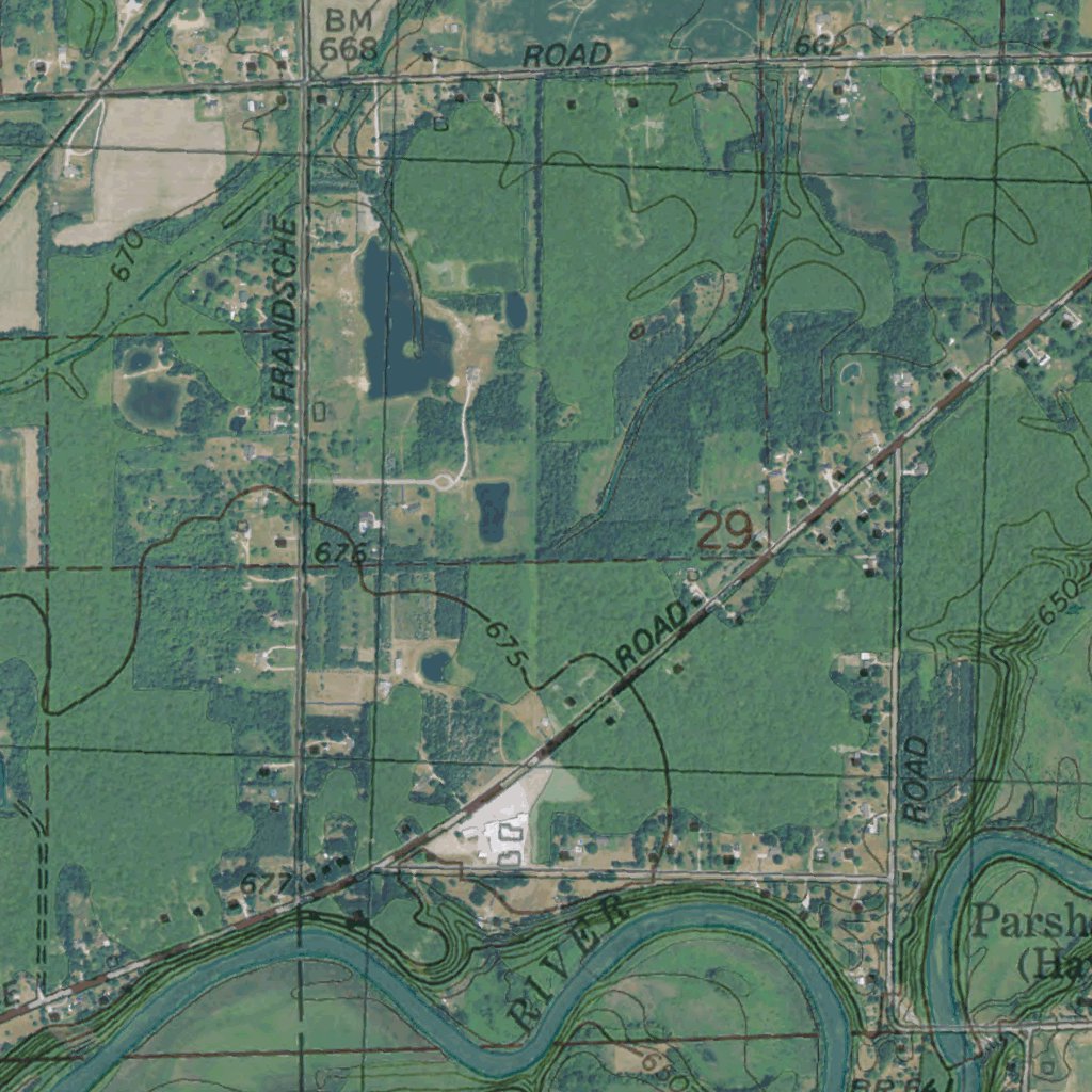 MI-Chesaning West: GeoChange 1974-2012 Map by Western Michigan ...