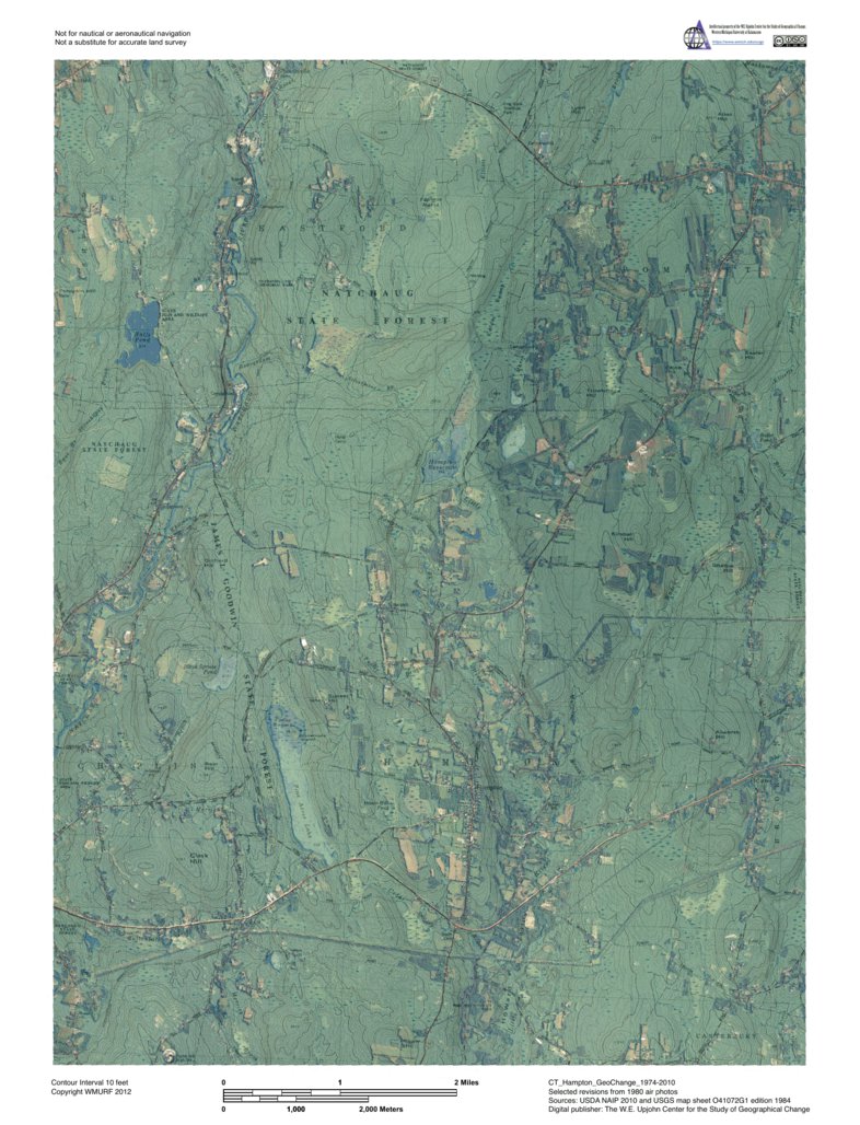 CT-Hampton: GeoChange 1974-2010 Map by Western Michigan University ...