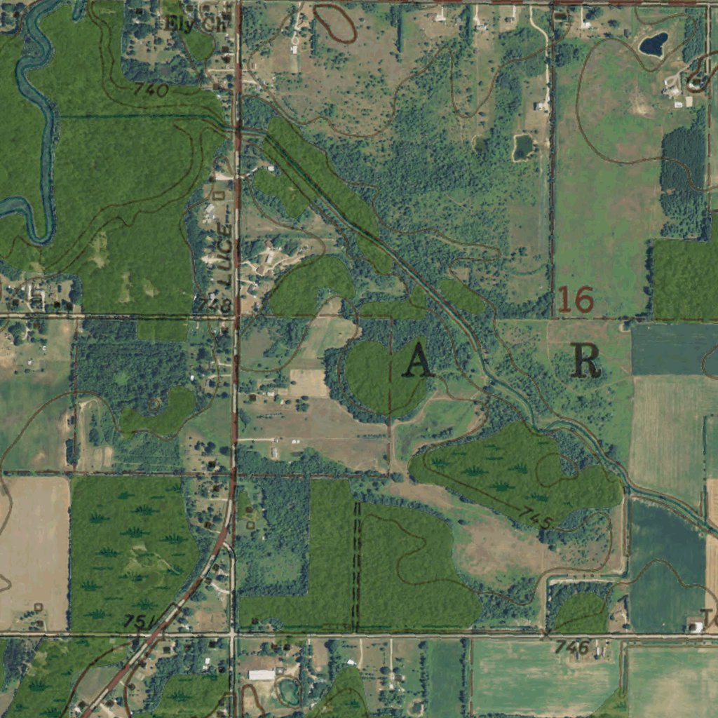 MI-Alma South: GeoChange 1972-2012 Map by Western Michigan University ...