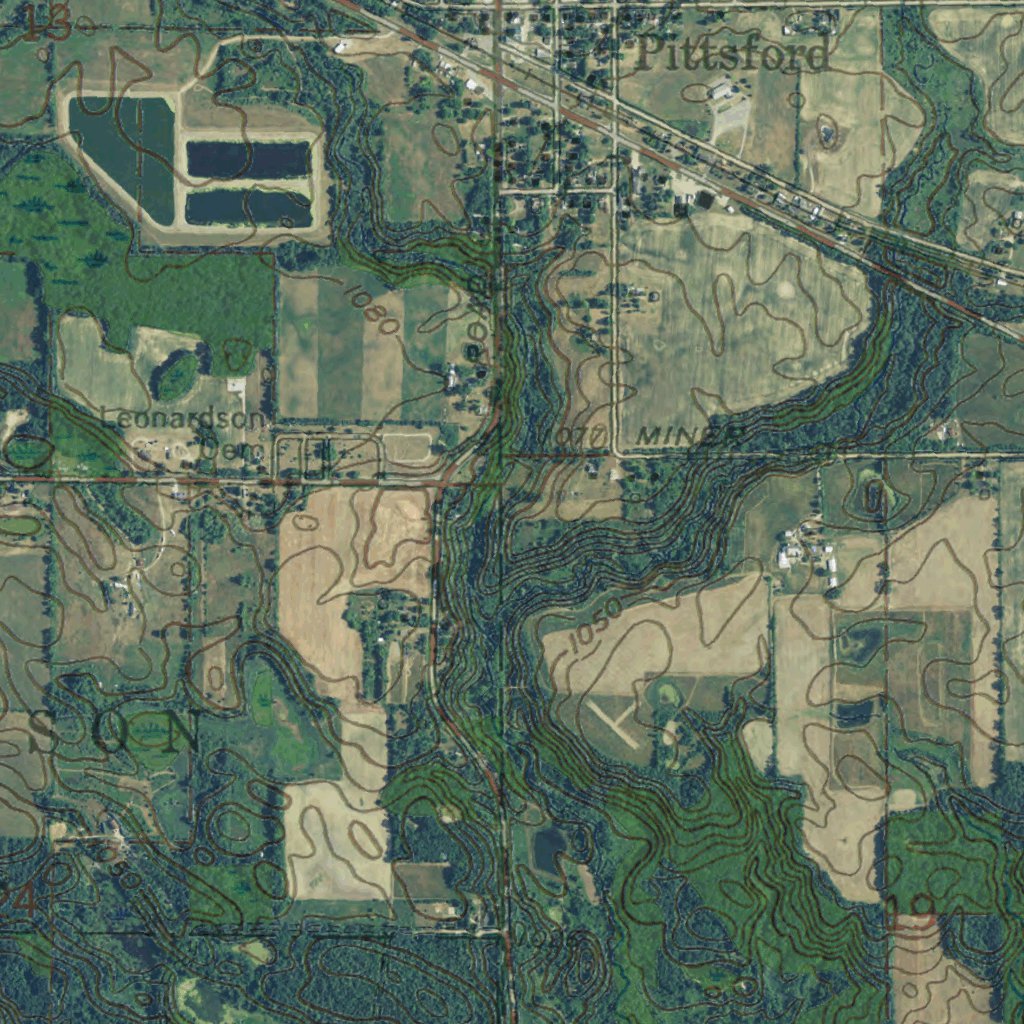 MI-Pittsford: GeoChange 1958-2012 Map by Western Michigan University ...