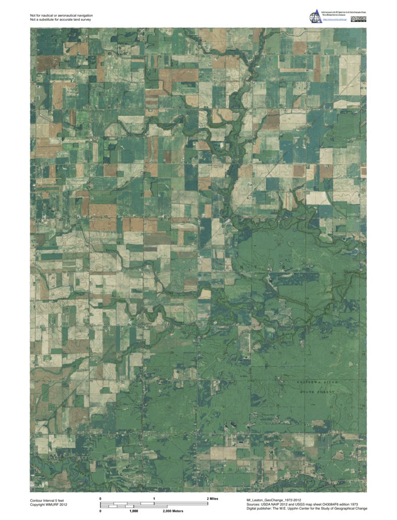 MI-Leaton: GeoChange 1972-2012 Map by Western Michigan University ...
