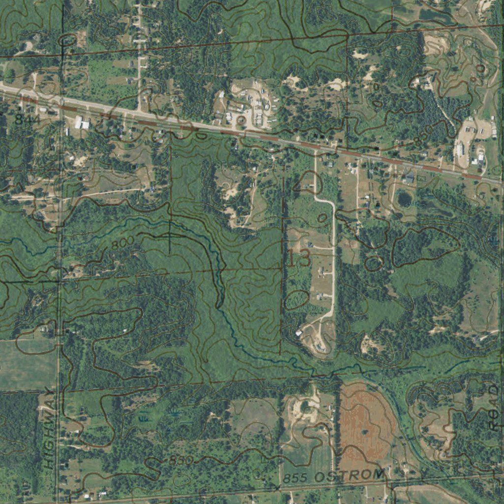 MI-Belding: GeoChange 1969-2012 Map by Western Michigan University ...