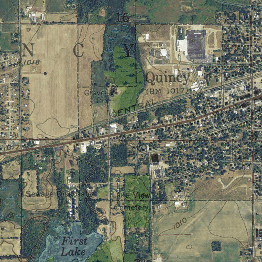 MI-Coldwater East: GeoChange 1958-2012 Map by Western Michigan ...