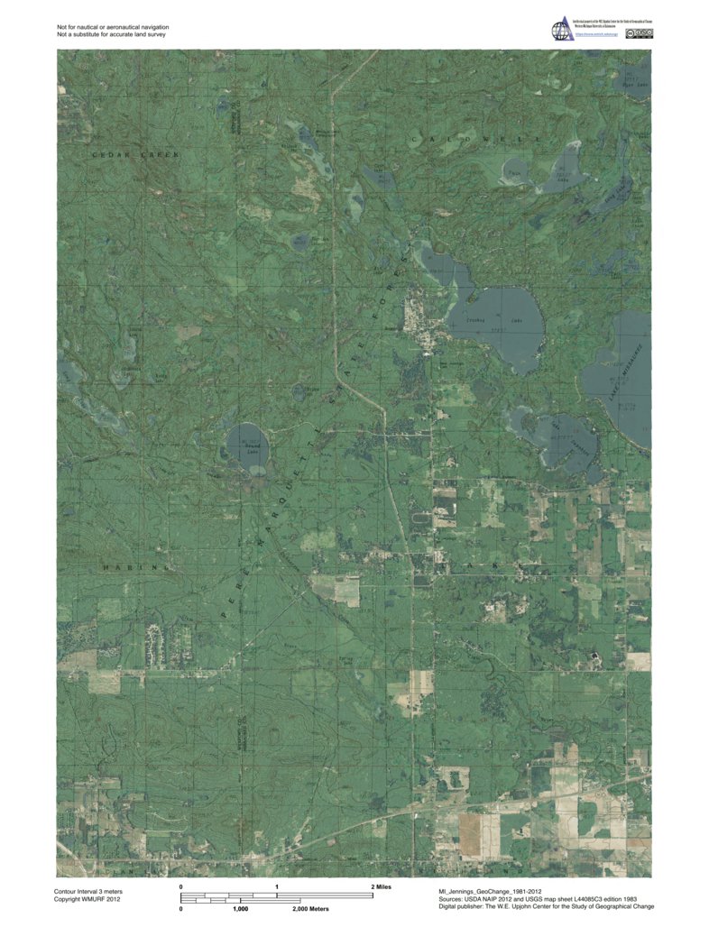 MI-Jennings: GeoChange 1981-2012 Map by Western Michigan University ...