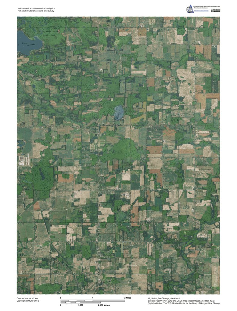 MI-Shiloh: GeoChange 1969-2012 Map by Western Michigan University ...
