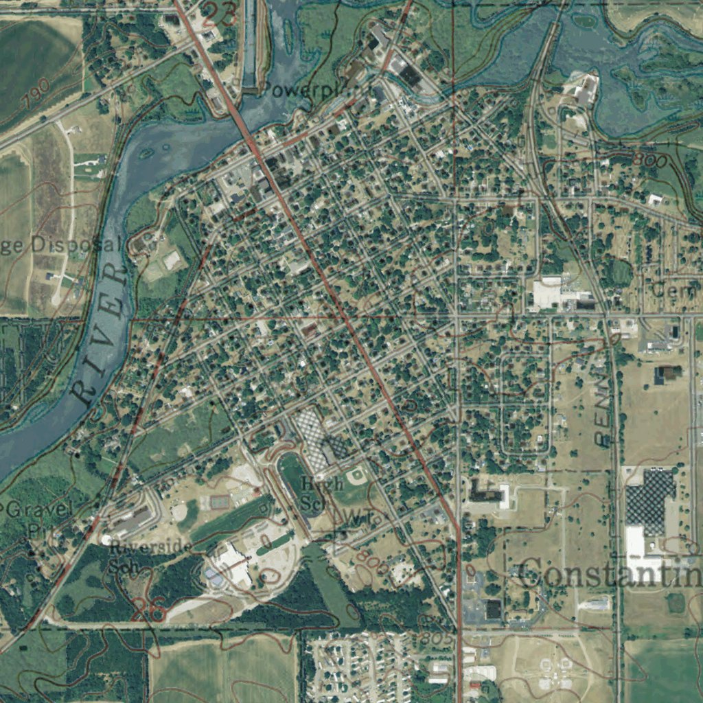 MI-IN-Constantine: GeoChange 1969-2012 Map by Western Michigan ...