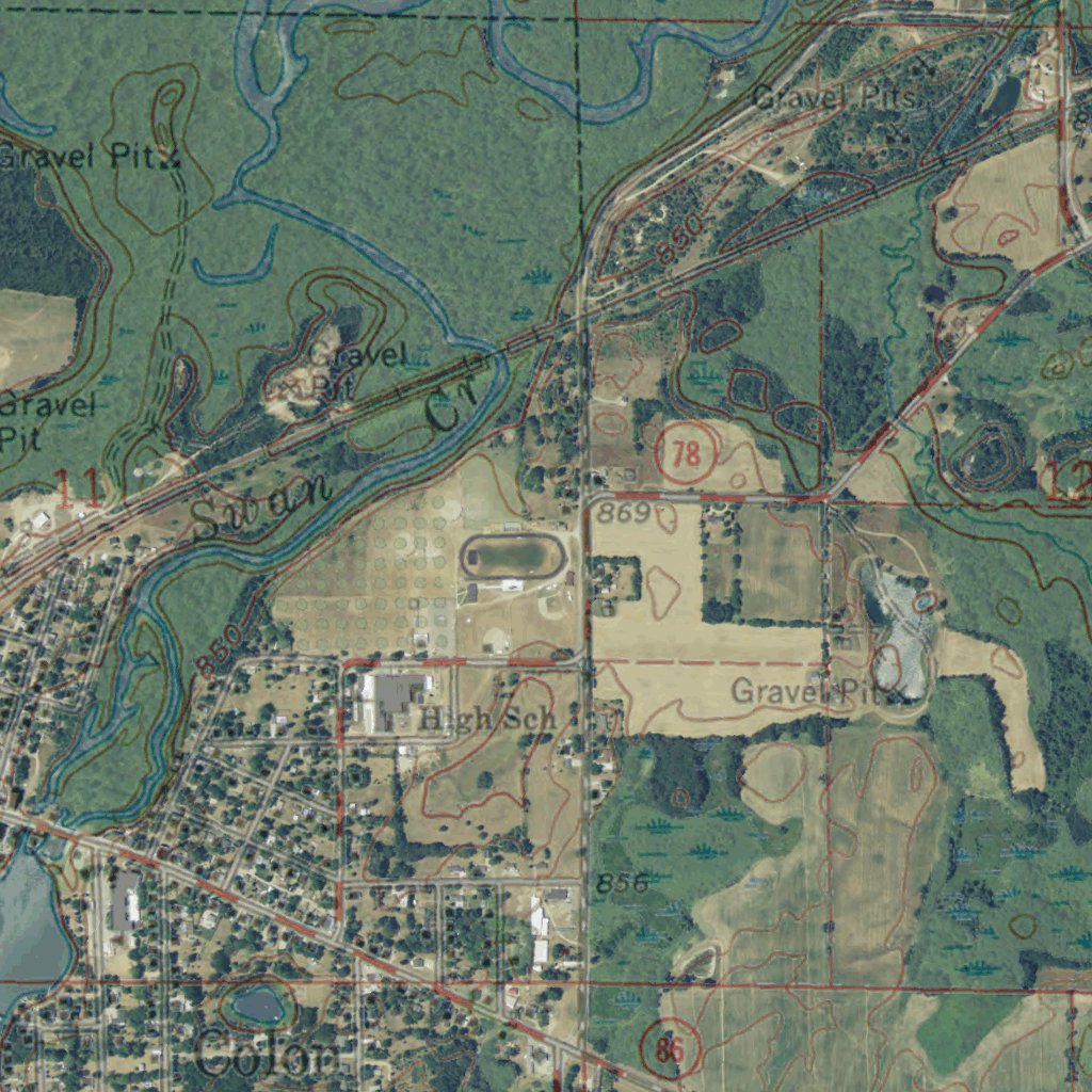 MI-Colon: GeoChange 1958-2012 Map by Western Michigan University ...