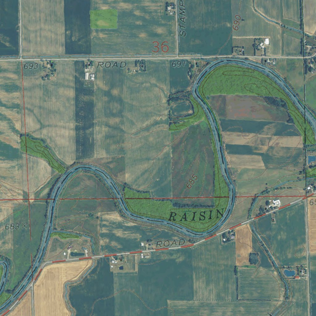 MI-Palmyra: GeoChange 1971-2012 Map by Western Michigan University ...