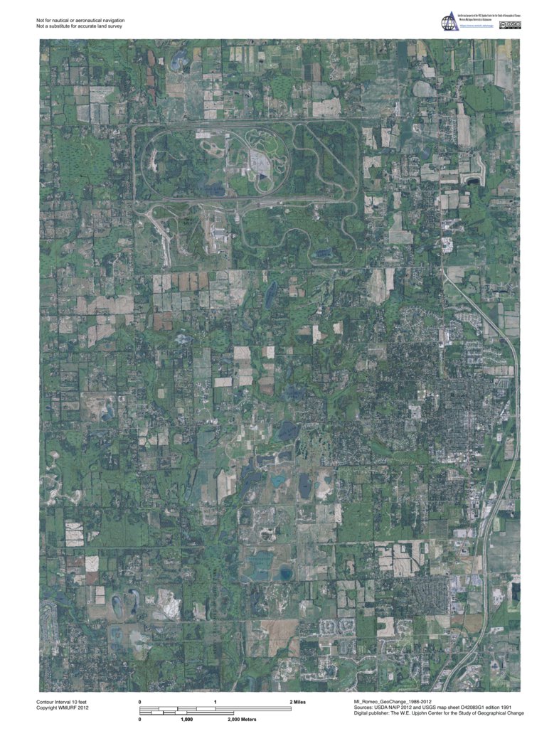 MI-Romeo: GeoChange 1986-2012 Map by Western Michigan University ...