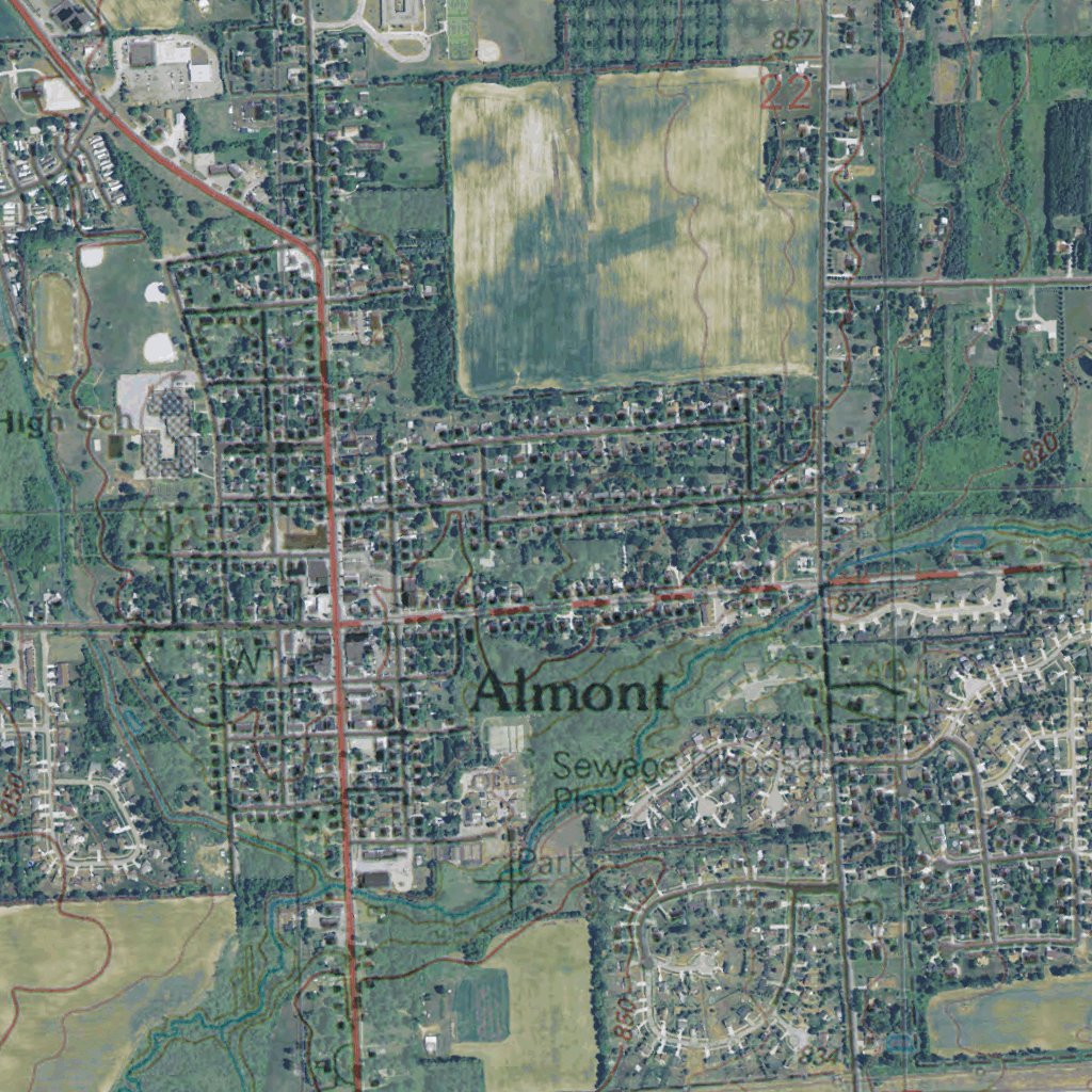MI-Almont: GeoChange 1986-2012 Map by Western Michigan University ...