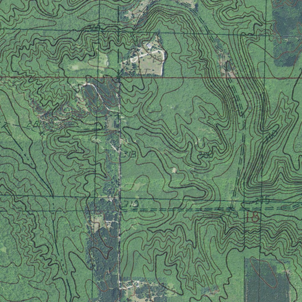MI-Larks Lake: GeoChange 1977-2012 Map by Western Michigan University ...